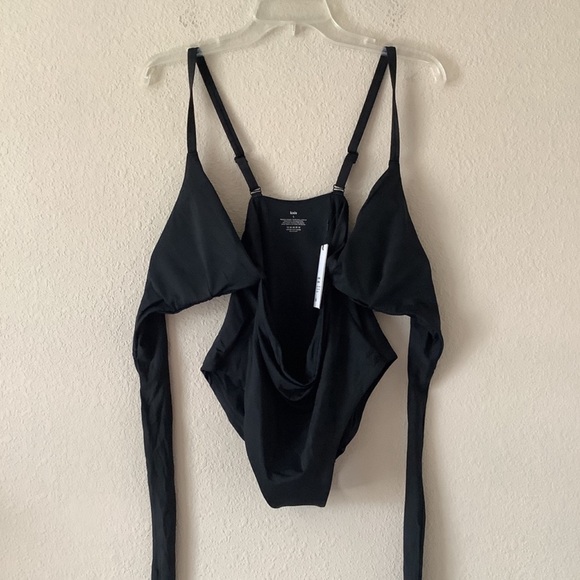 knix | Swim | Knix Sunset Wrap Black One Piece Swimsuit New Vacation ...